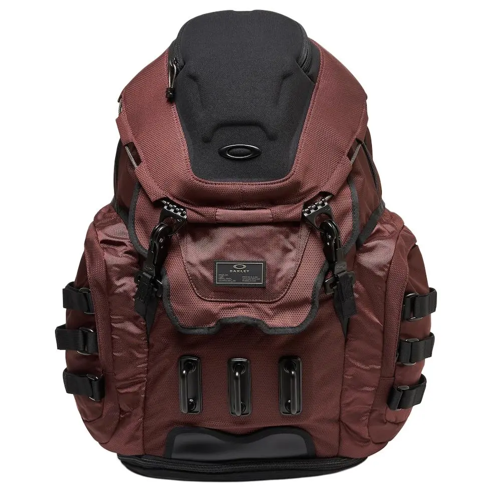 Oakley Nylon Backpack Unisex Dark Red - POIZON