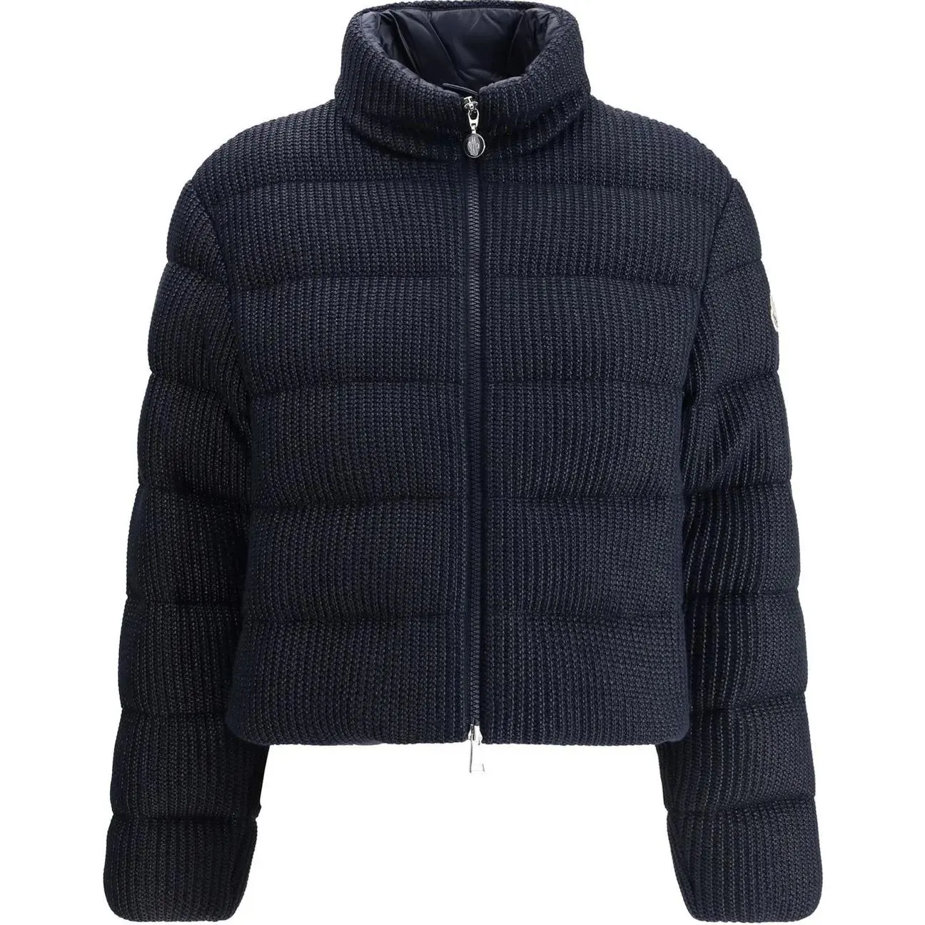 Moncler Thoiry Sparkly Down Puffer Jacket 'Navy' - POIZON
