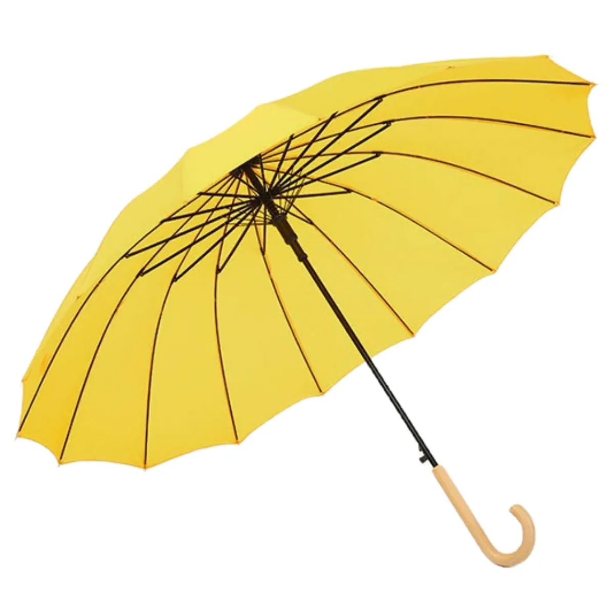 Where The Lamb Yellow Long Handle Umbrella - POIZON