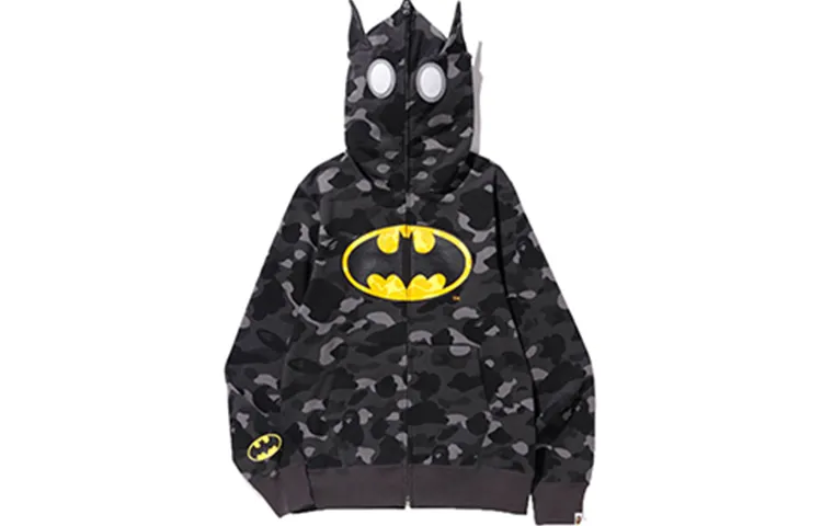 A BATHING APE X Dc Batman Color Camo Full Zip Hoodie #1 - POIZON