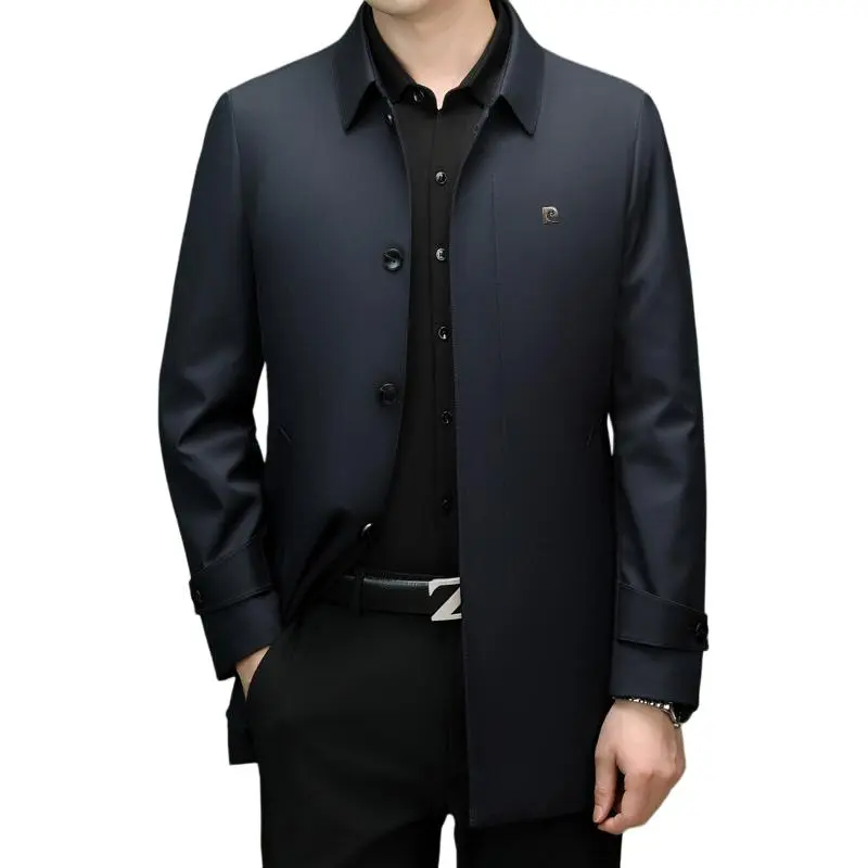 PIERRE CARDIN Trench Coat Men's - POIZON