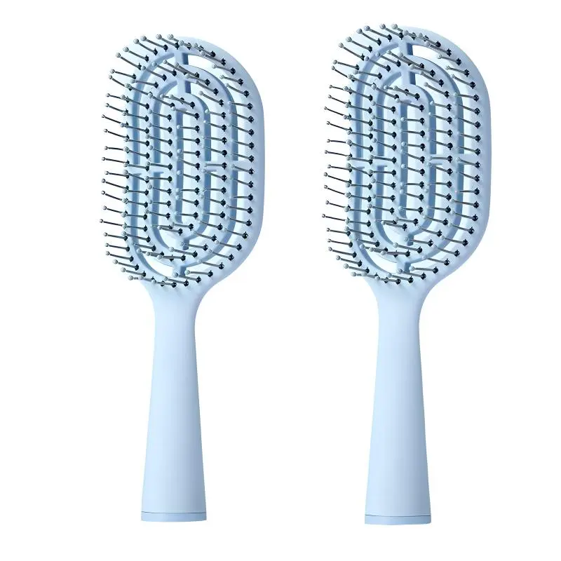 MINISO Portable Upright Comb Soothe Scalp # Glacier Blue - POIZON