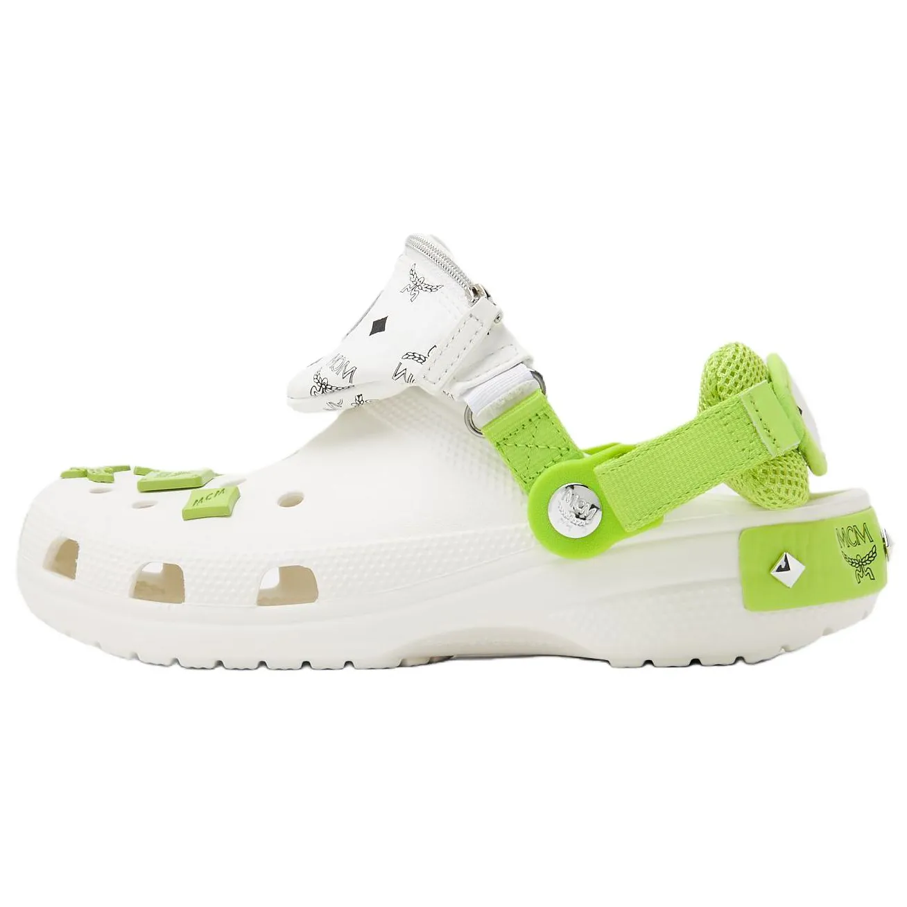 Crocs Classic Clog MCM White Green - POIZON