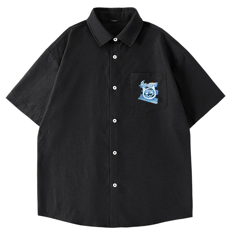 MINISO Shirts Unisex Light Beige (B Graffiti Blue Bear Chest Logo) 5XL ...