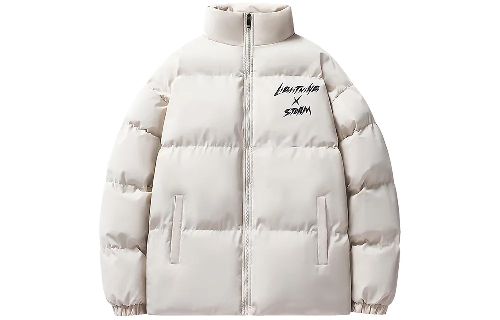 Lightning X Storm Puffer Jackets Unisex White L - POIZON