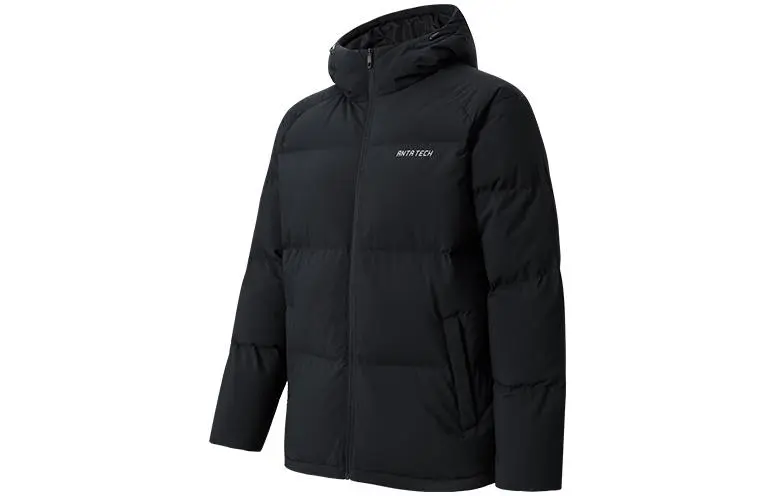 ANTA Sports Life Collection Down Jackets Men Black - POIZON