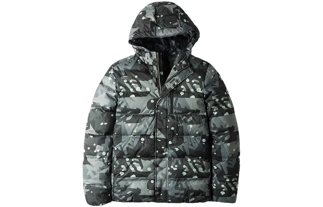 Timberland Down Jackets Men Gray Camouflage - POIZON