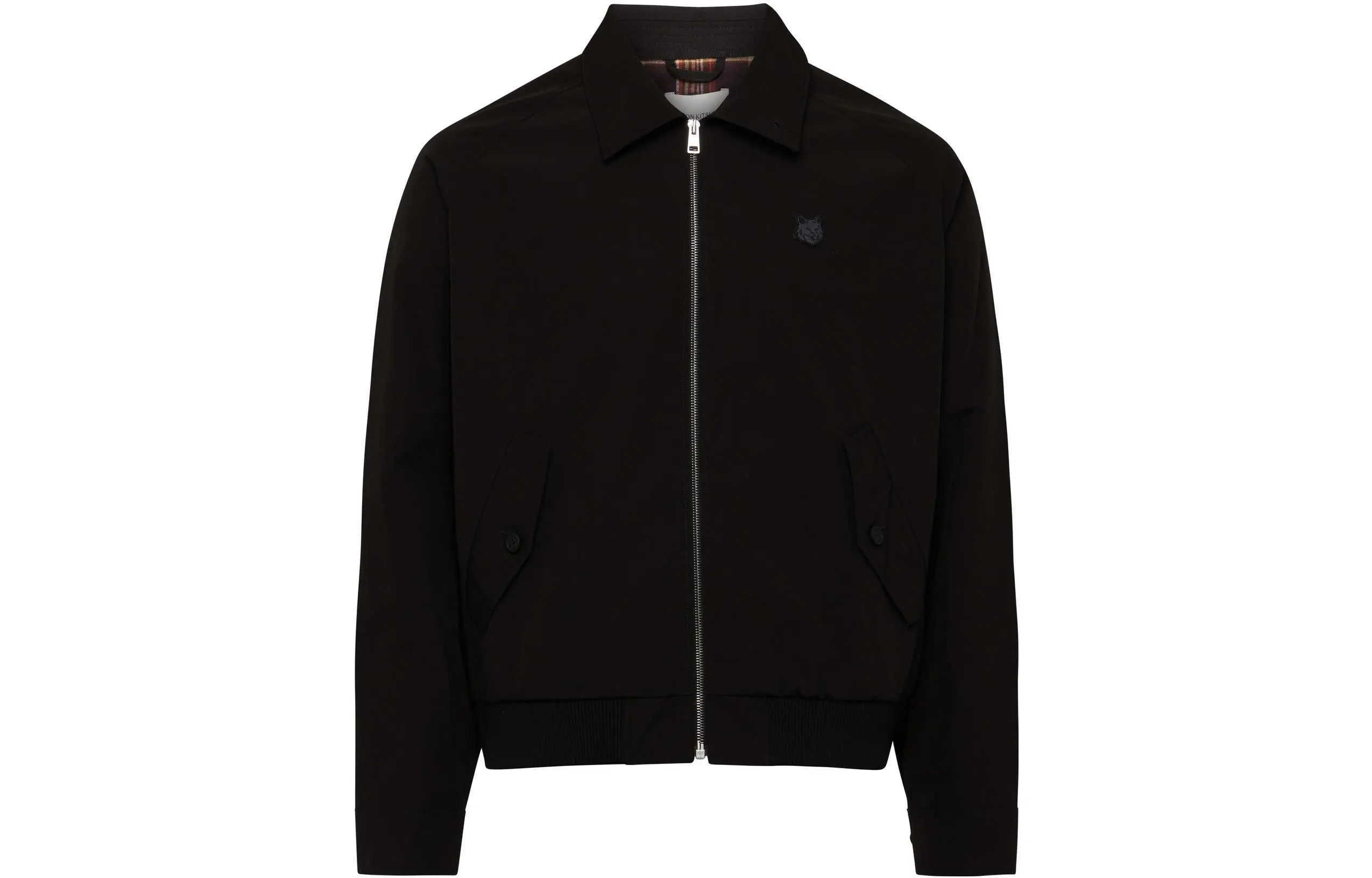 Maison Kitsune Fox Head Patch Harrington Jacket - POIZON