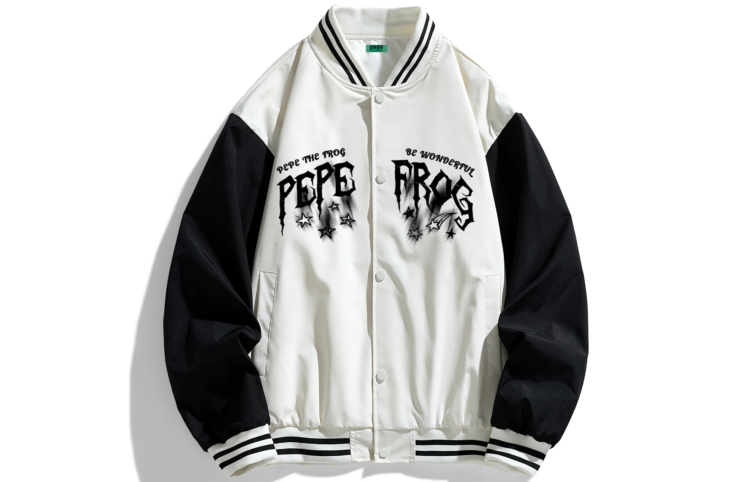 Pepe The Frog Baseball Jerseys Unisex White L - POIZON