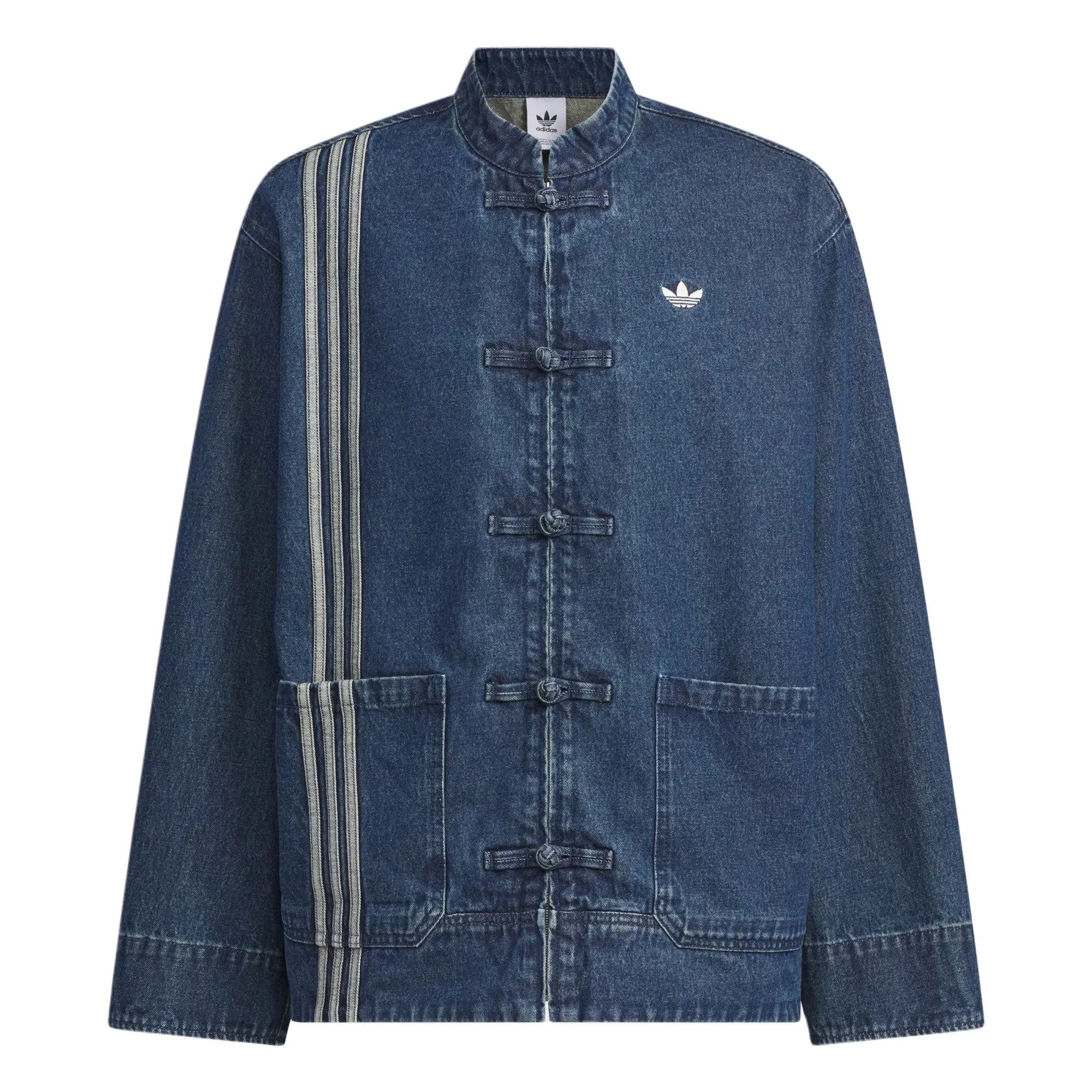 Adidas Originals Jacket Unisex Denim Blue - POIZON