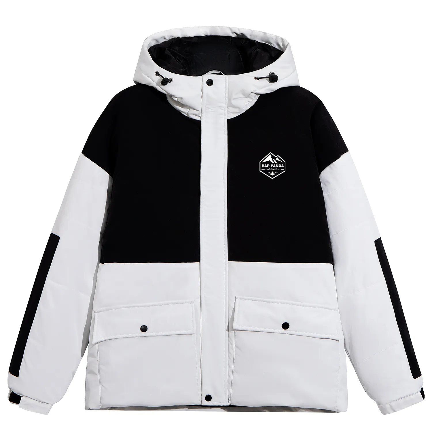 RAP PANDA Puffer Jackets Unisex Khaki XL - POIZON