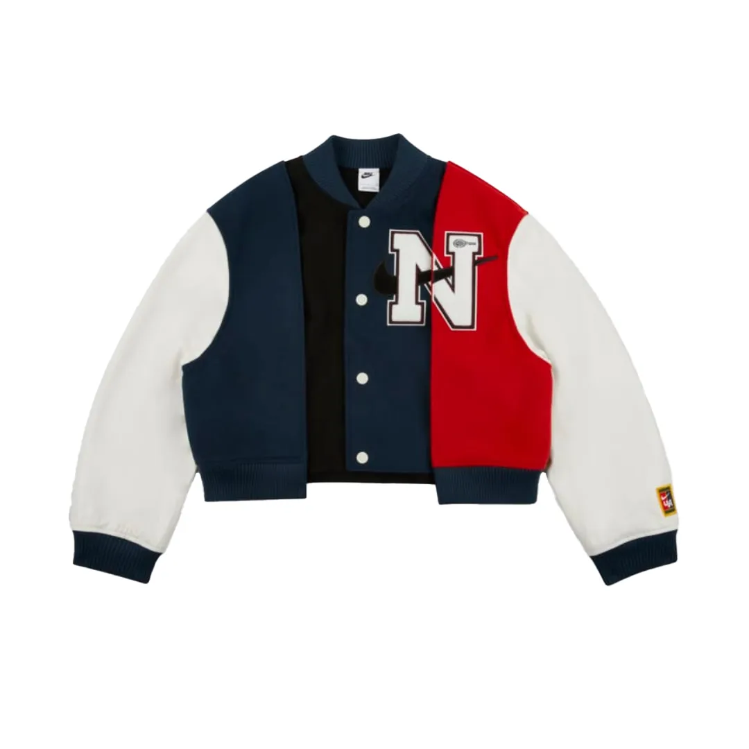 Nike X Yoon Oversized Varsity Jacket 'Black/Armory Navy/Phantom/White ...