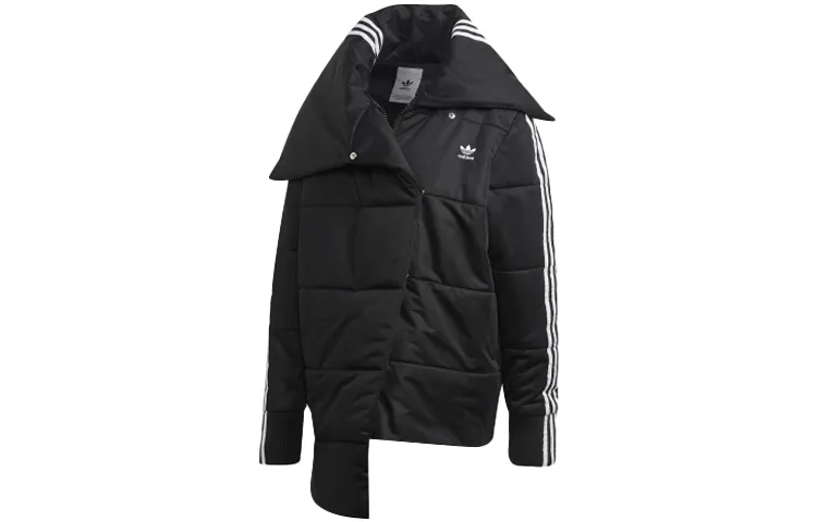 Adidas Originals Puffer Track Puffer Jackets Women's Black 32 - POIZON