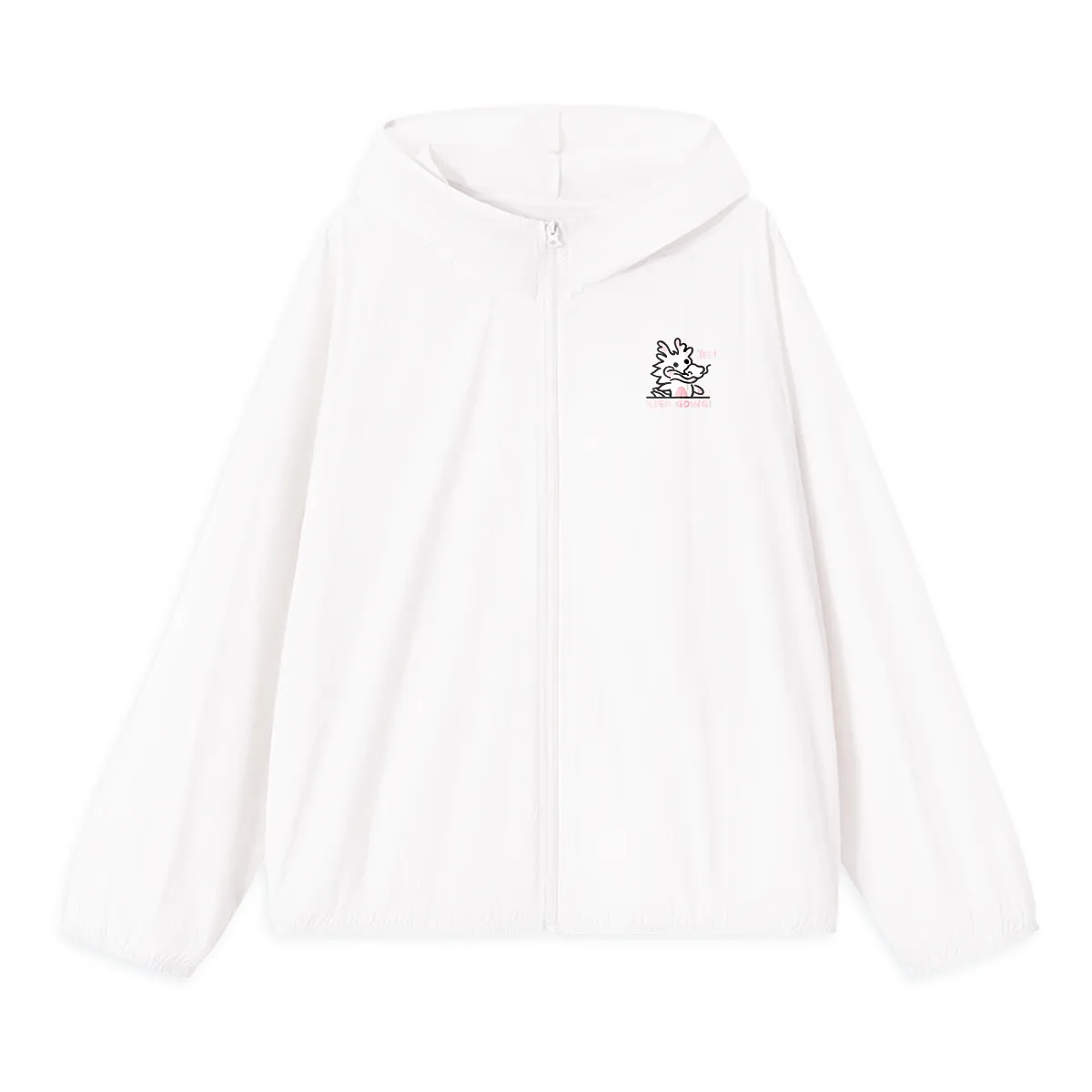 MINISO Sun Protection Clothing Women's Pink (Witty Dragon Chest Emblem ...