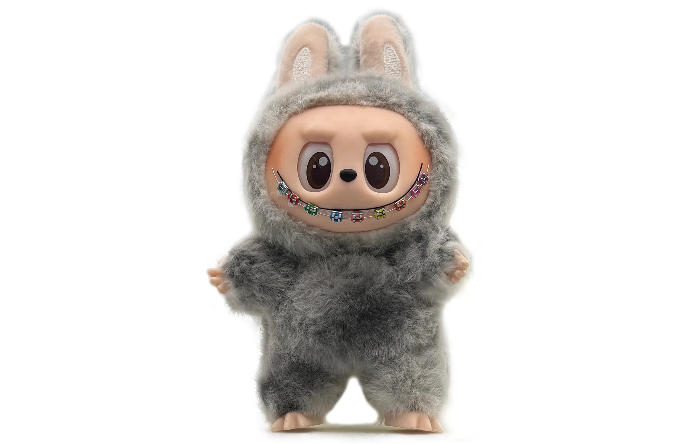 [Modified Doll] POP MART Labubu Vinyl Doll TCO Little Gray, Cute ...