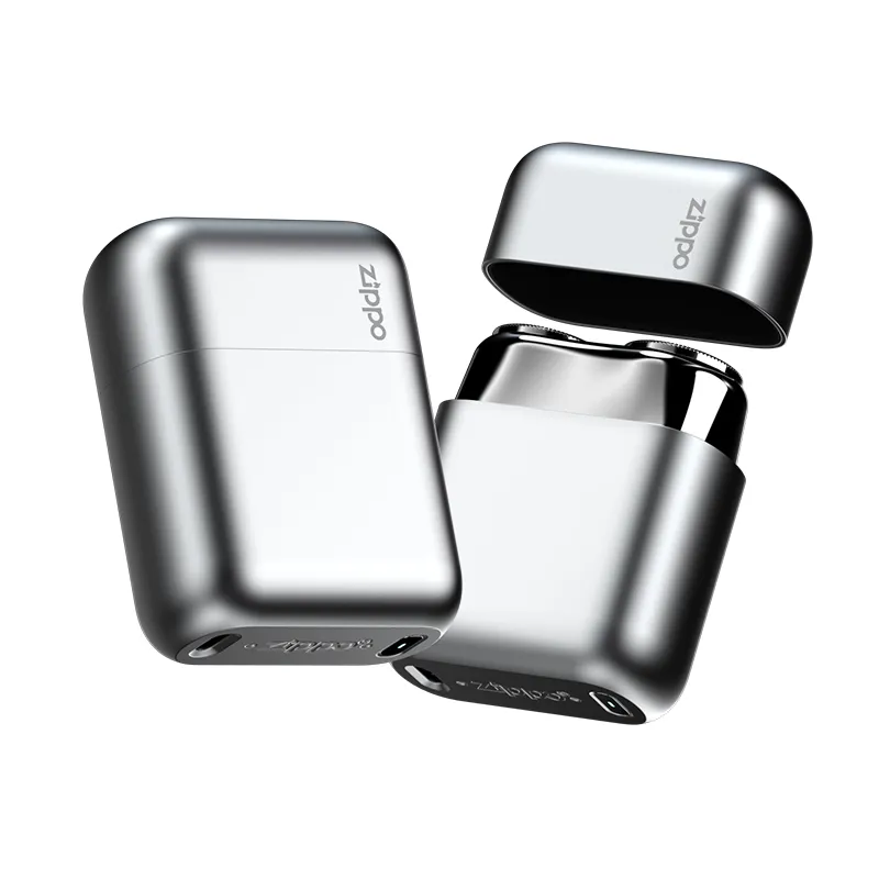 ZIPPO Shaver Rotary Floating Dual Blade Stainless Steel Minimalist ...
