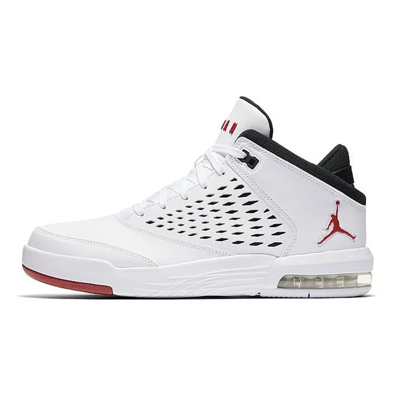 JORDAN Flight Origin 4 White/Gym Red-Black - POIZON