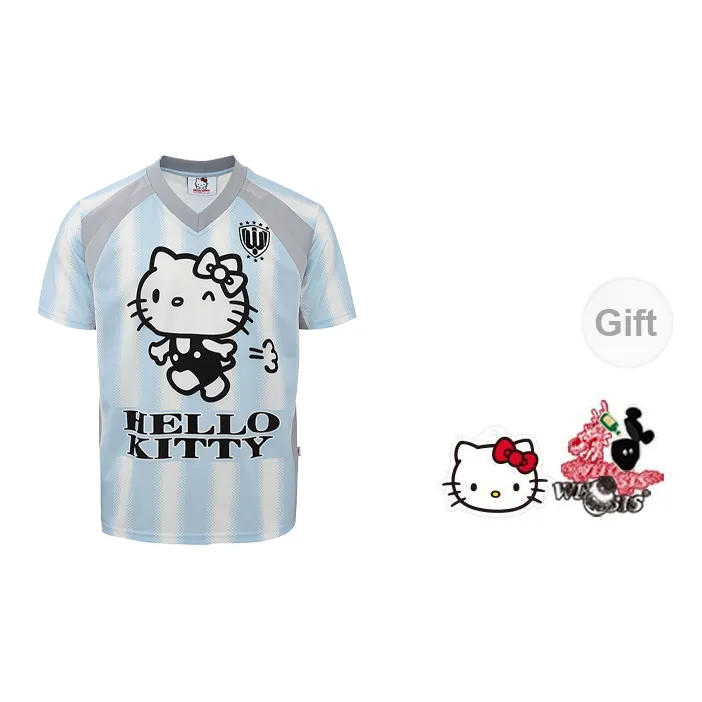Hello Kitty WHOOSIS X HELLO KITTY Soccer Jerseys Unisex - POIZON