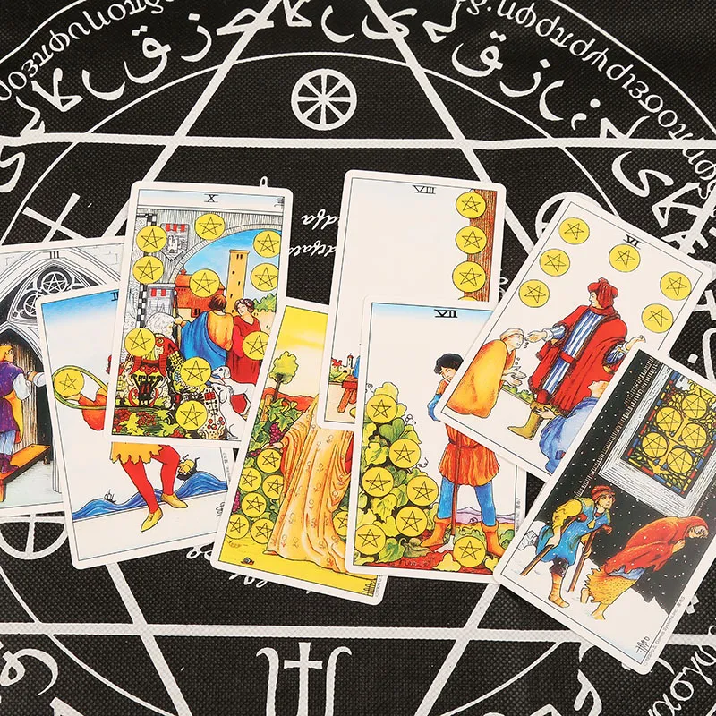 YUEMILE Classic Tarot Deck Waite Smith Beginner's Taluo Tutorial ...