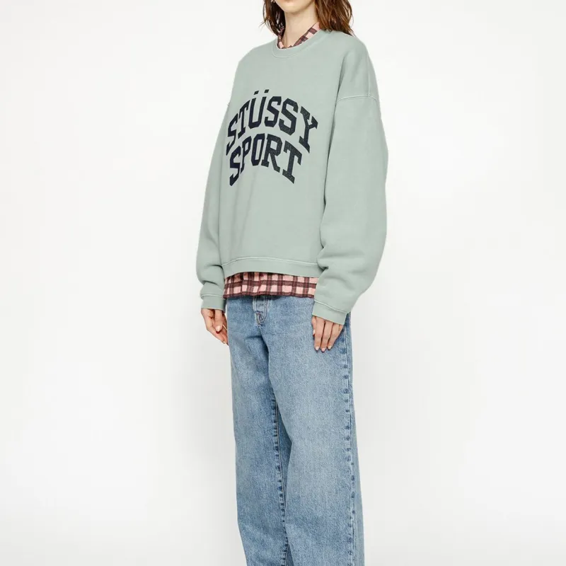 Stussy Big Crackle Sport Crew - POIZON Stussy Big Crackle Sport Crew - POIZON
