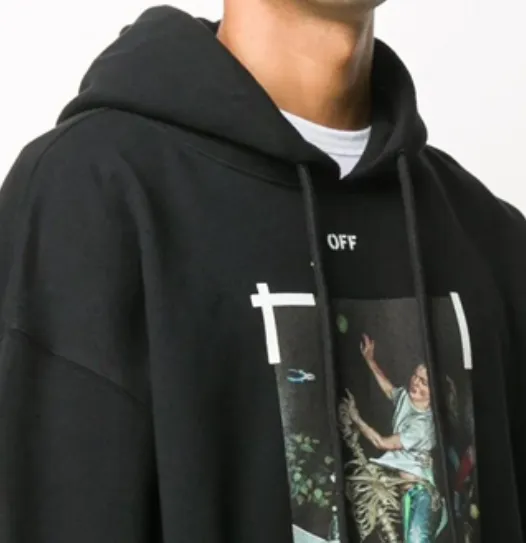OFF WHITE FW20 Fall Sweatshirt Loose Fit Style Men's Black OFF WHITE FW20 Fall Sweatshirt Loose Fit Style Men's Black